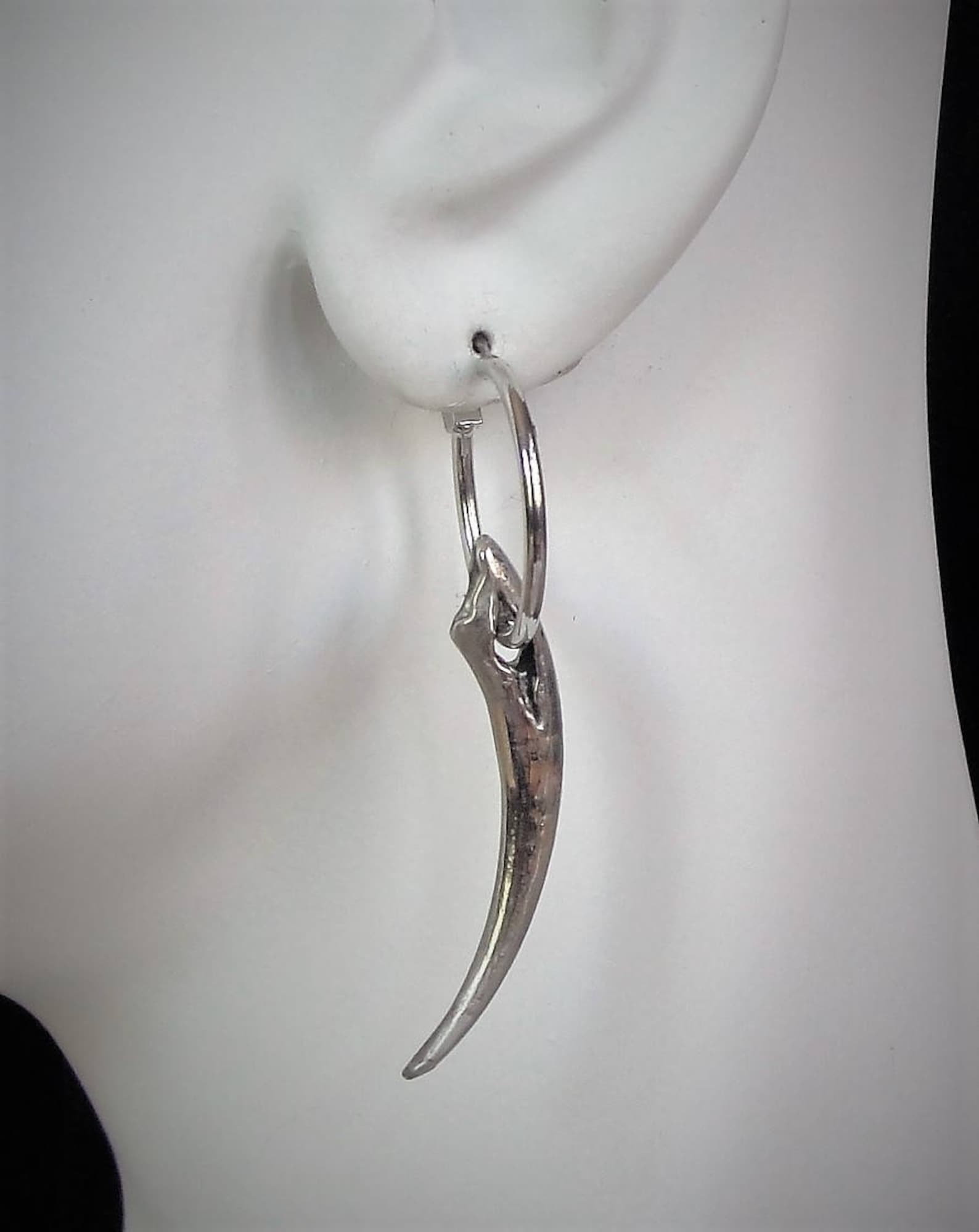 Vampire Earrings, Fang Earrings, Hoop Earrings, Gothic Jewelry ...