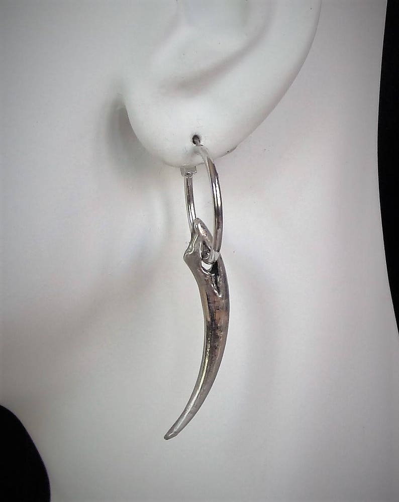 Vampire Earrings, Fang Earrings, Hoop Earrings, Gothic Jewelry ...