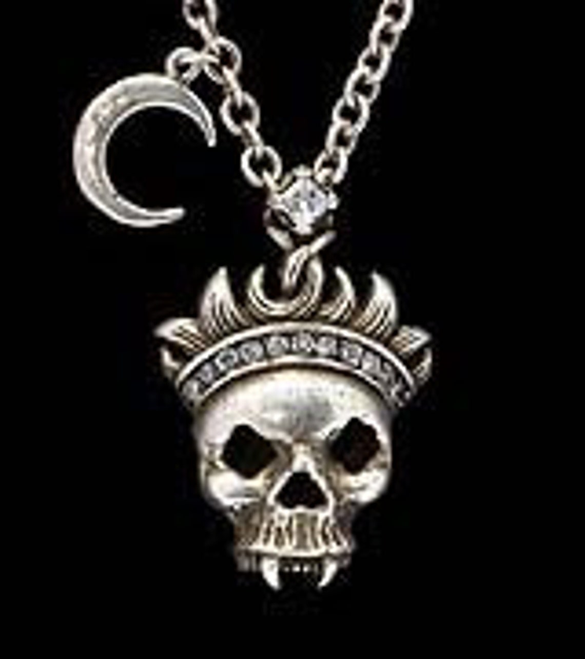 Sale 75% Off Skull Necklace Gothic Necklace Gothic Jewelry | Etsy