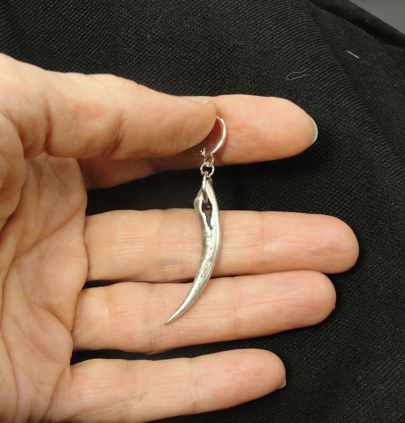 Gothic Jewelry Single Fang Earring Fang Drop Earring Hoop - Etsy