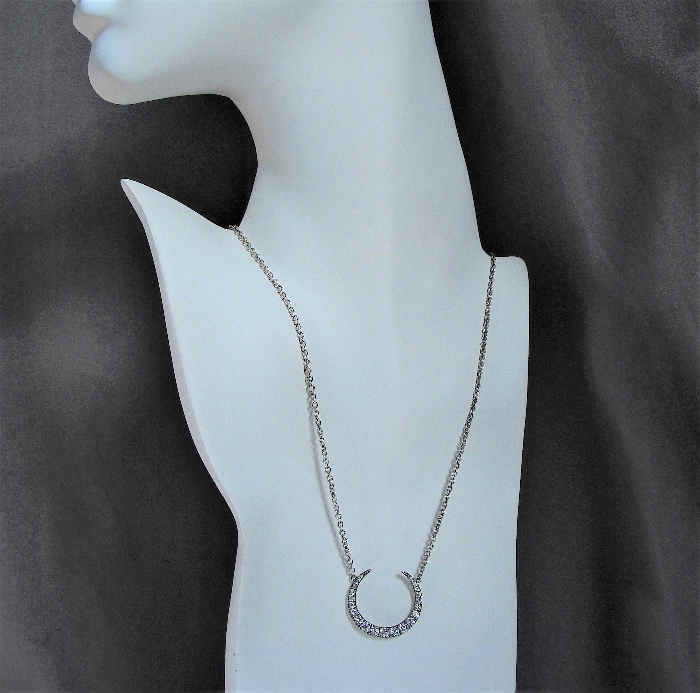 Gothic Jewelry Moon Jewelry Moon Necklace Crescent Moon | Etsy