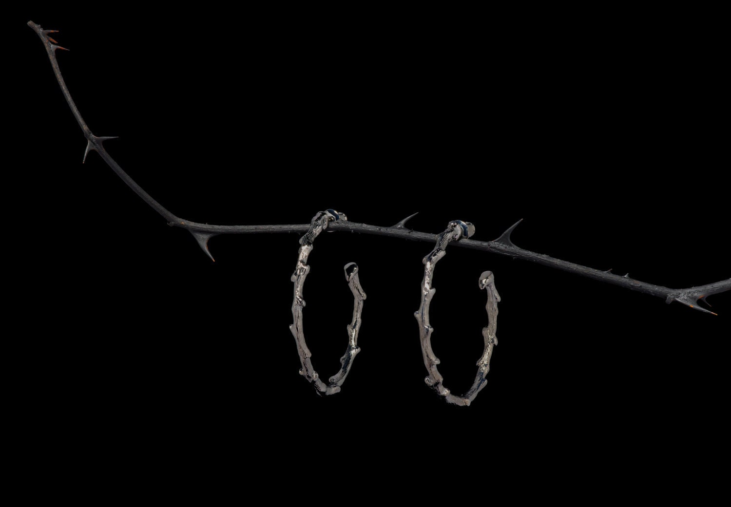 Hoops Gothic Jewelry Thorn Jewelry Gothic Hoop Earrings - Etsy