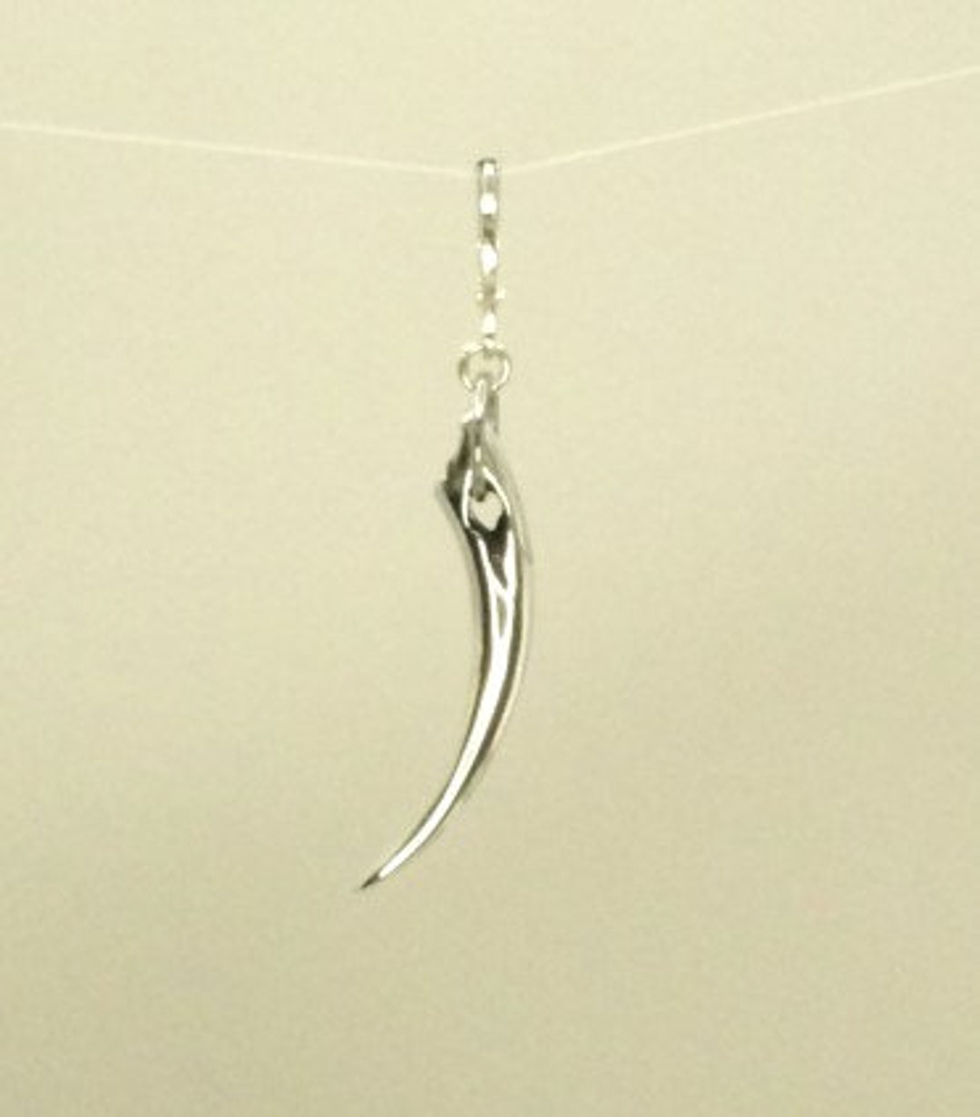 Gothic Jewelry, Single Fang Earring, Fang Drop Earring, Hoop Earring ...