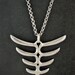 Sale 50% Off! Gothic Jewelry, Rib Pendant, Rib Necklace, Gothic ...