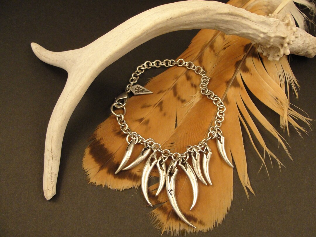 Vampire Fangs Gothic Jewelry Vampire Fang Bracelet Wolf - Etsy