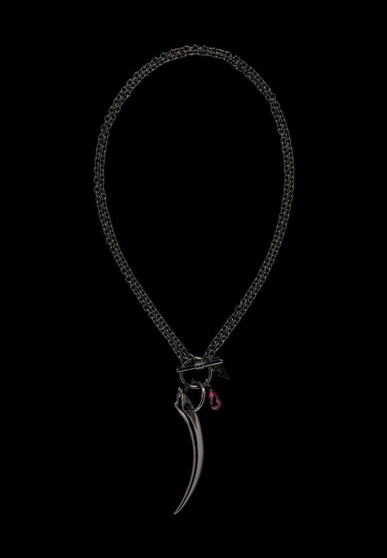 Fang Necklace Gothic Jewelry Vampire Vampire Fang Necklace | Etsy