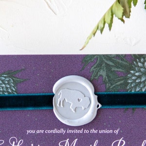 Wax Seal Buffalo Heart Design, Pre-made Sticker Wax Seals Set for ...