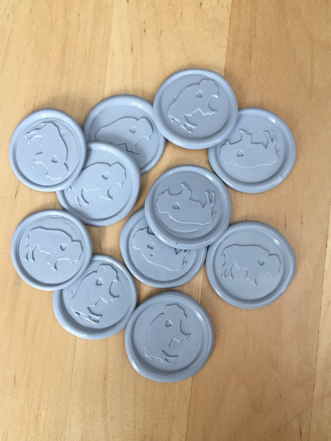 Wax Seal Buffalo Heart Design, Pre-made Sticker Wax Seals Set for ...