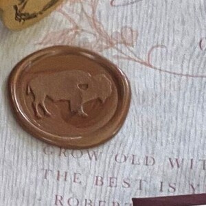 Wax Seal Buffalo Heart Design, Pre-made Sticker Wax Seals Set for ...