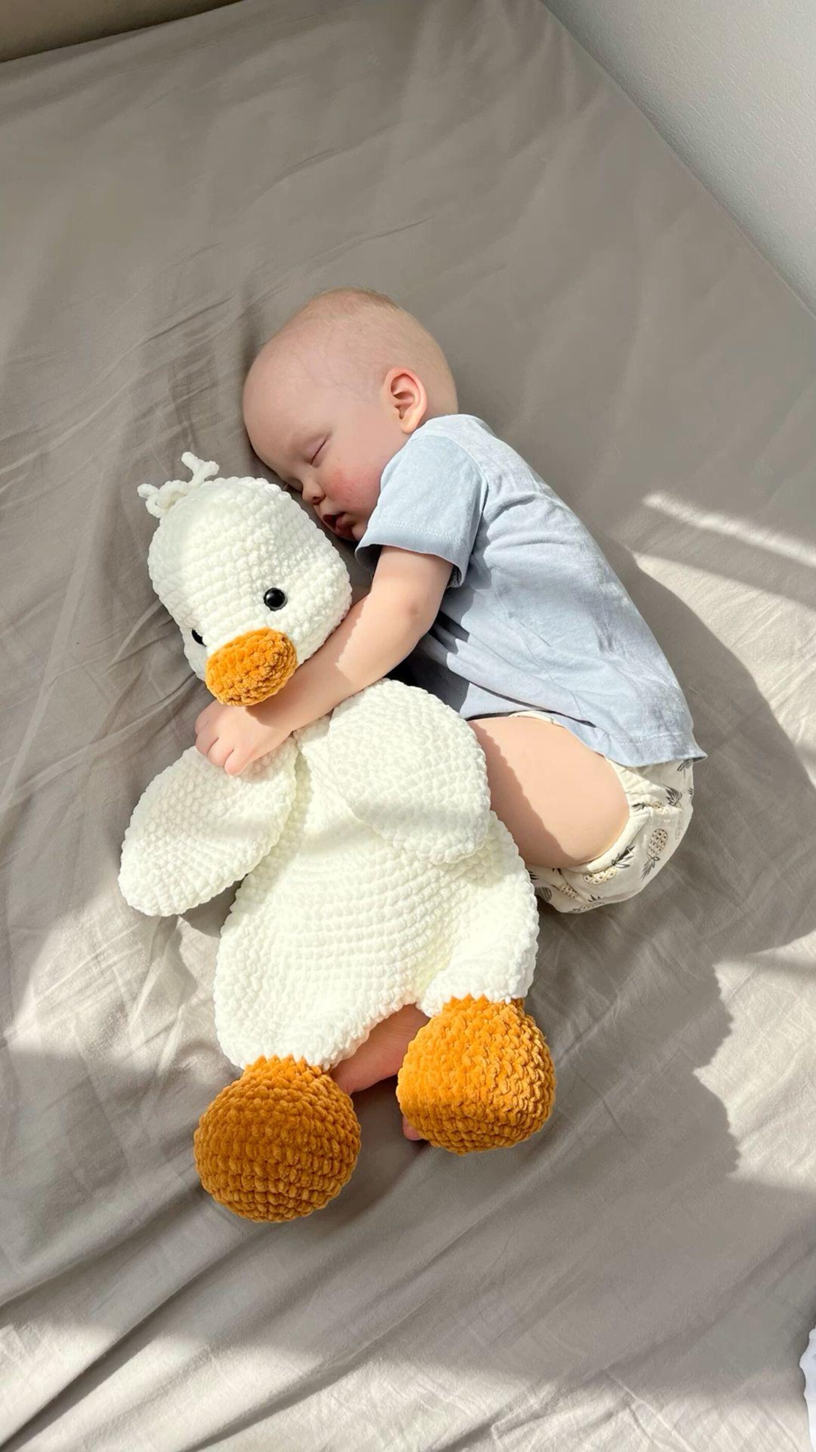 Handmade Crochet Sleep Buddy for Babies – Soft Montessori-inspired ...