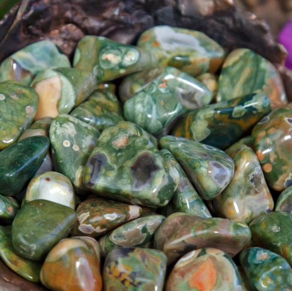 Tumbled Rainforest Jasper - Etsy