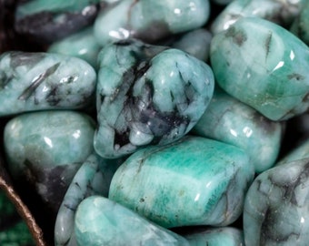 Tumbled Emerald - Etsy
