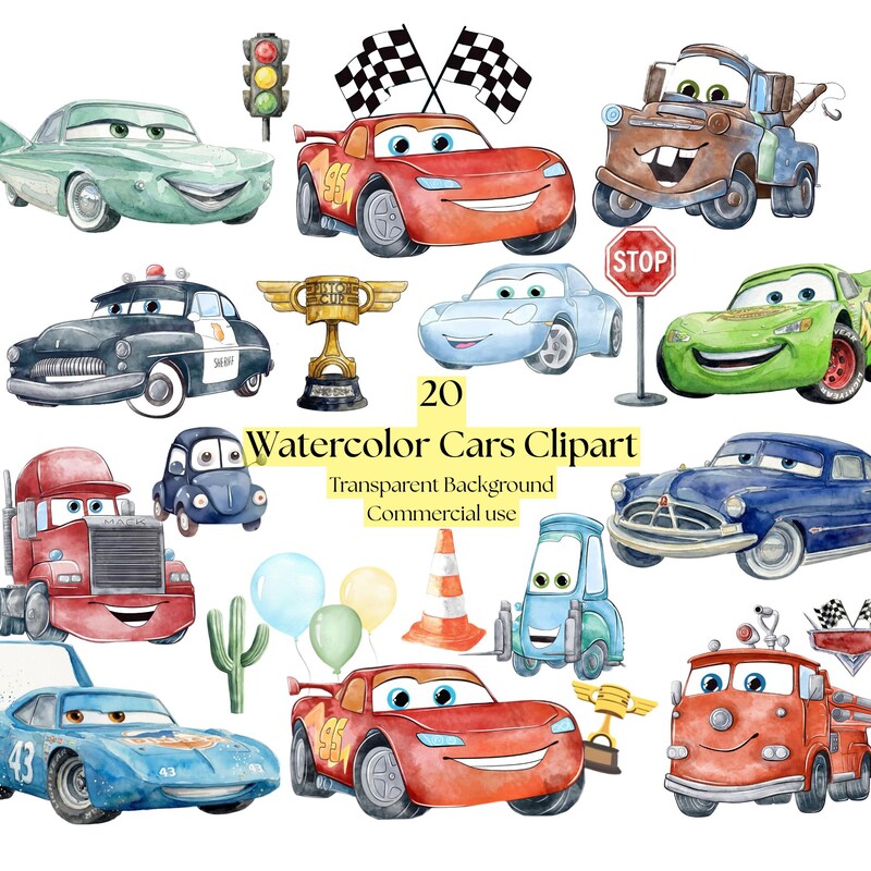 Watercolor Clipart Set - Etsy