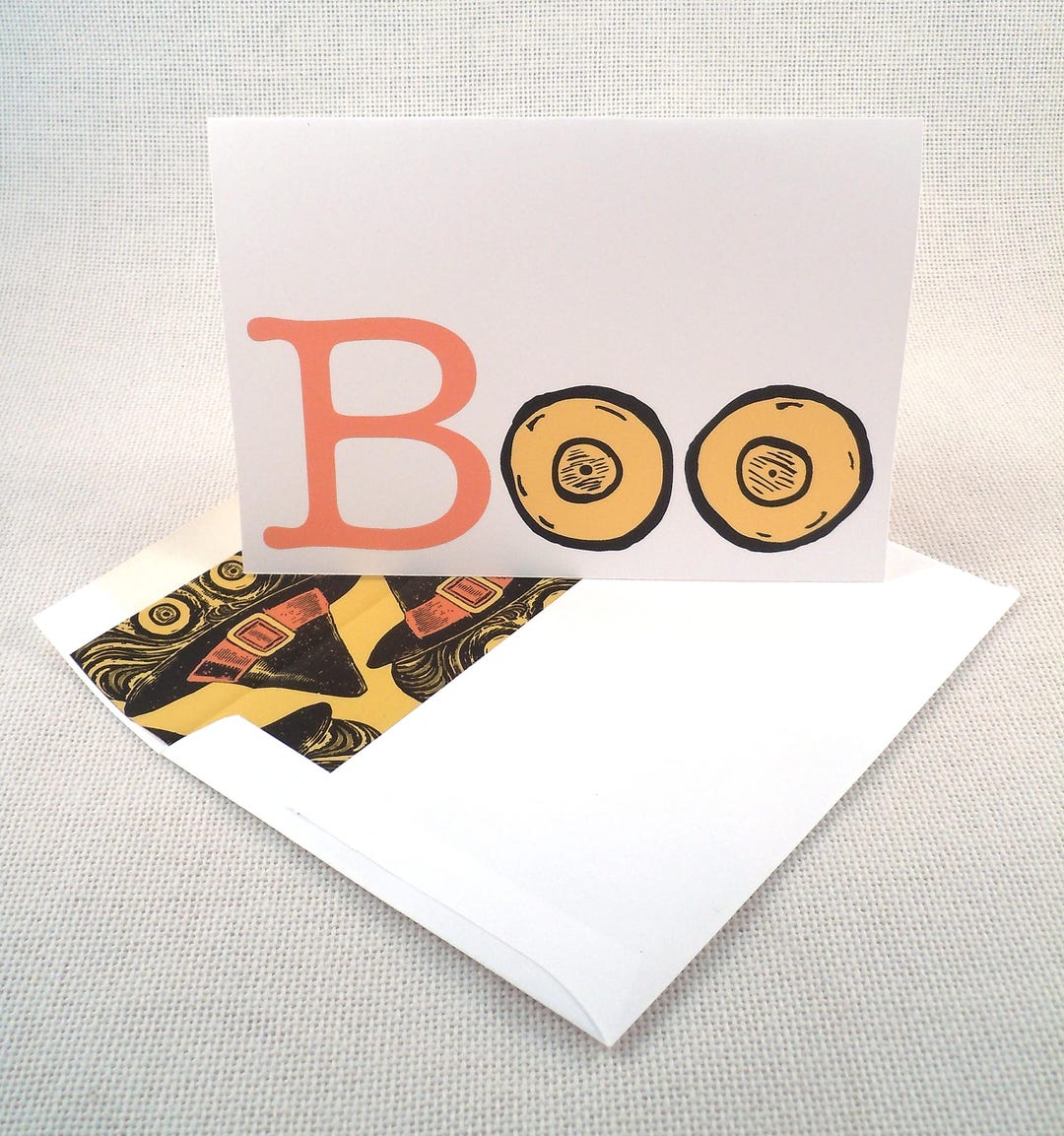 Boo Halloween Greeting Card - Etsy