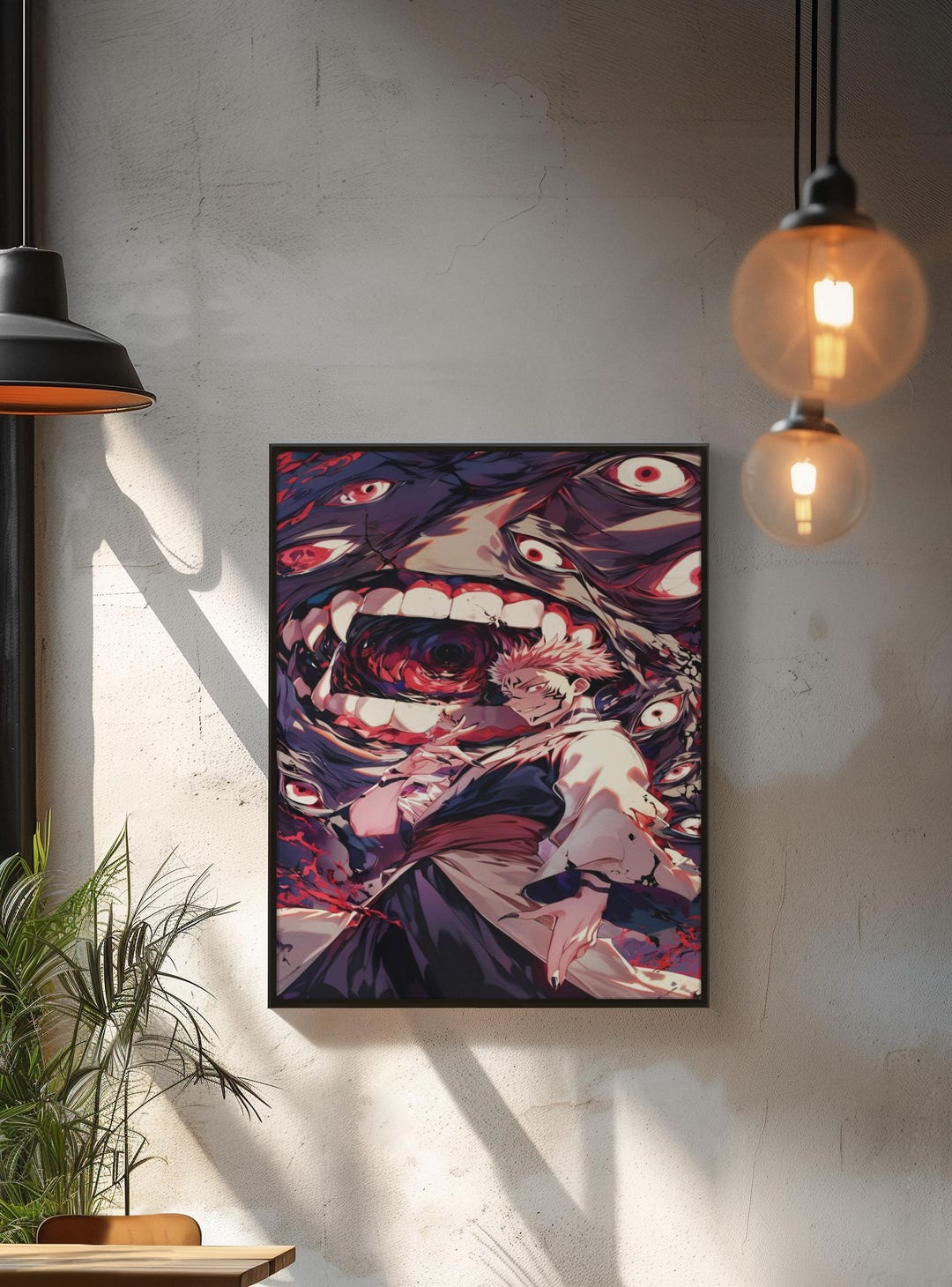 Ryomen Sakuna Poster,jujutsu Kaisen Wooden Framed,high Quality Japanese ...