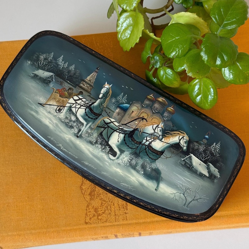 Russian Paper Mache Boxes - Etsy