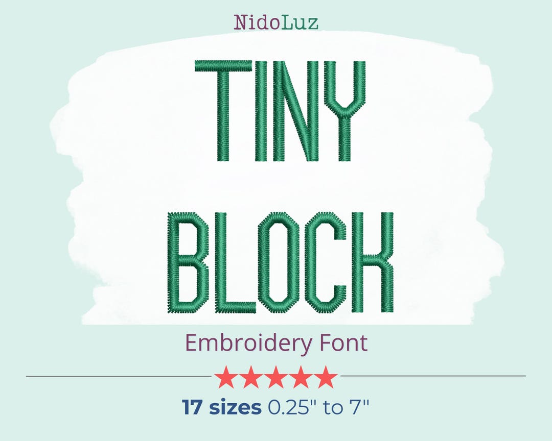 Tiny Satin Block Embroidery Font BX | Small Alphabet Letters | Satin ...
