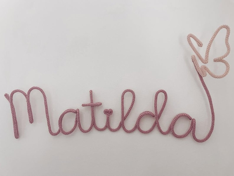 Knitted Wire Letters Template Tricord - Etsy
