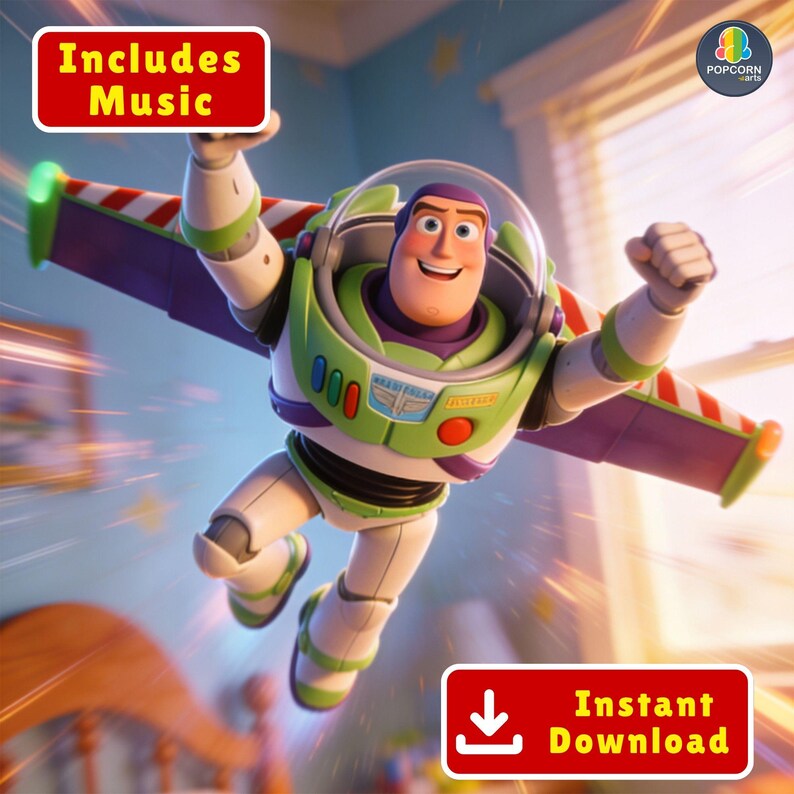 Toy Story Birthday Video Invitation, Animated Cowboy Space Ranger ...