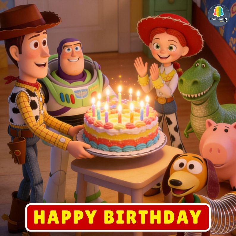 Toy Story Birthday Video Invitation, Animated Cowboy Space Ranger ...
