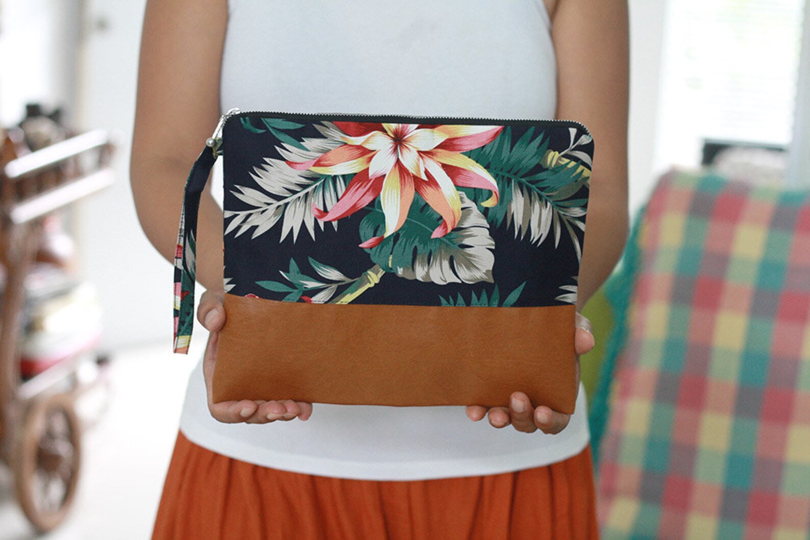 Clutch Purse Tropical Plants for Beach or Summer Vacation - Etsy