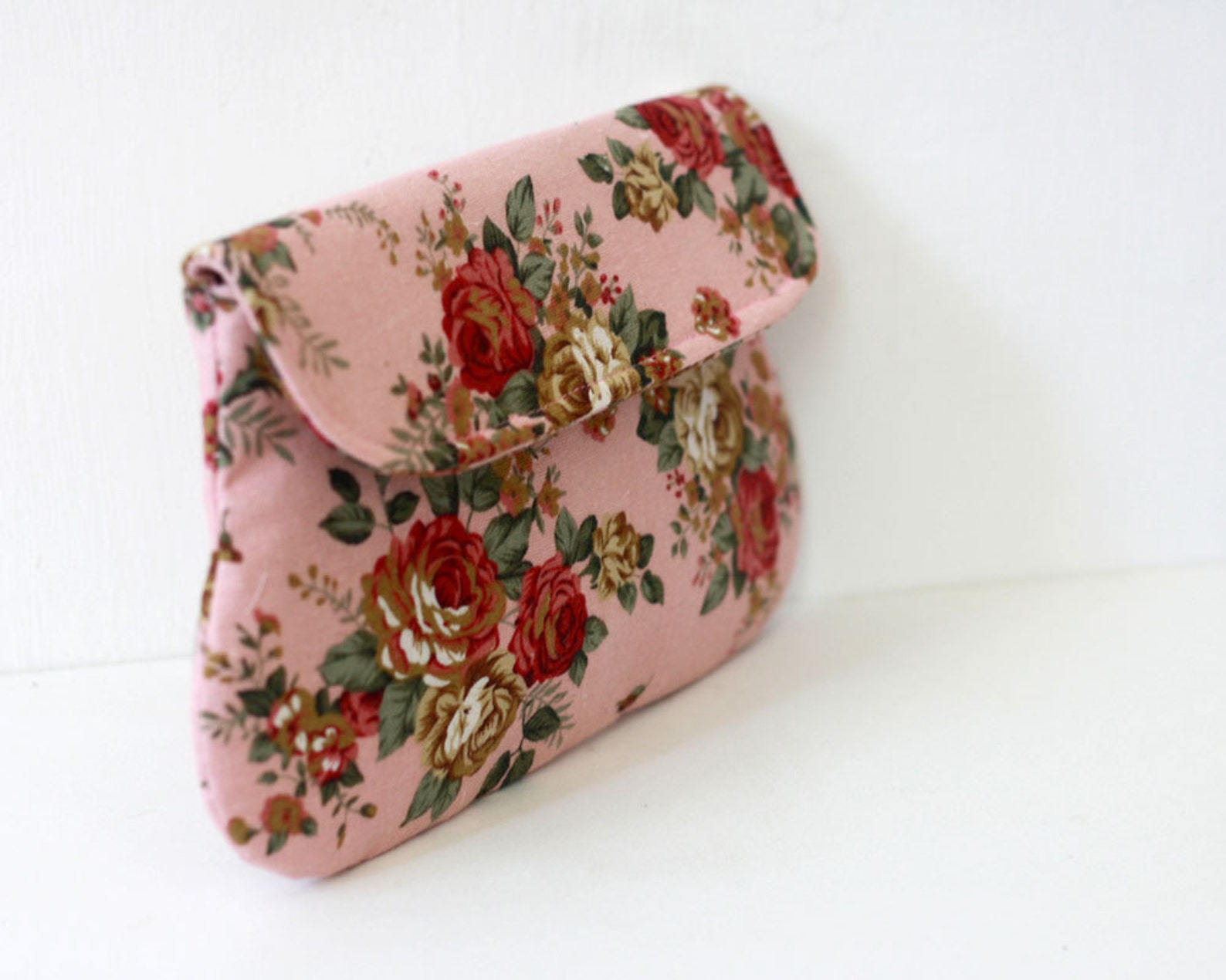 Pink Clutch, Shabby Chic Rose Clutch, Rustic Wedding Clutch, Bridesmaid ...