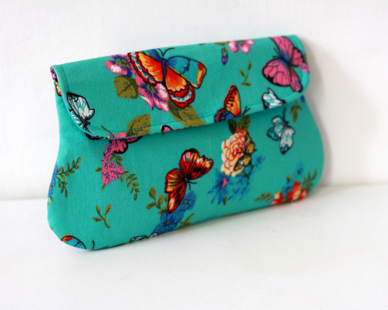 Butterfly Clutch Turquoise, Casual Clutch, Summer Clutch - Etsy