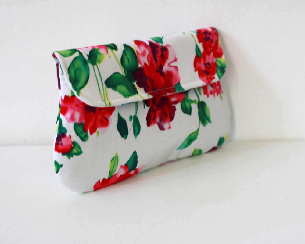 Pink Floral Clutch, Spring Summer Wedding Clutch, Bridesmaid, Clutch ...