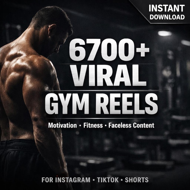 Motivational Gym Reels - Etsy