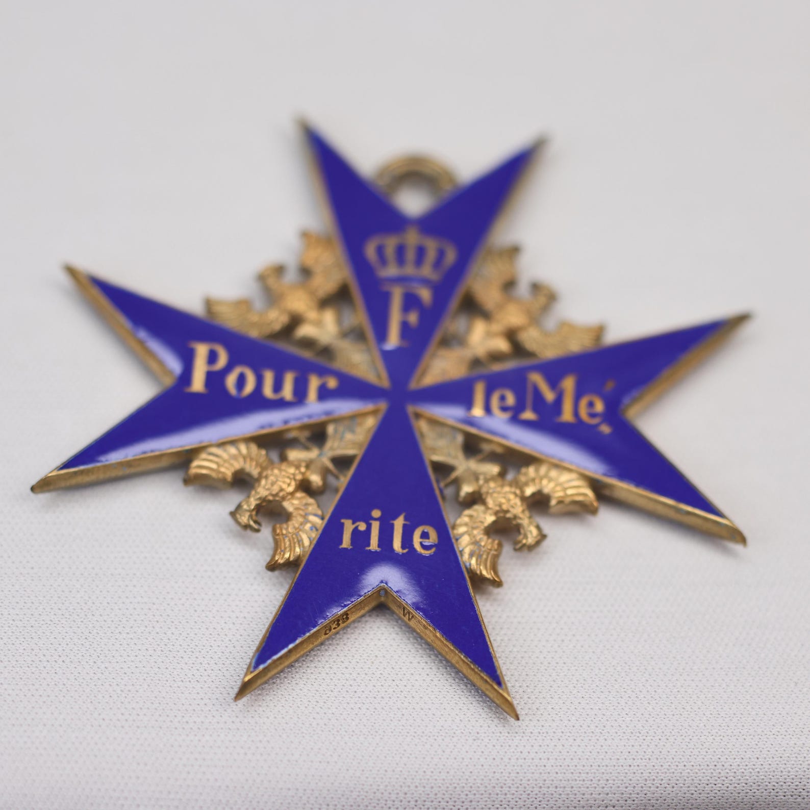 WWI Pour Le Mérite Blue Max Replica - Solid 930 Silver & Grand Enamel ...