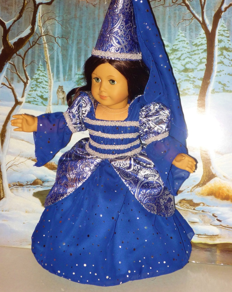 Sparkling Midnight Blue Princess Costume Fits American Girl Dolls - Etsy