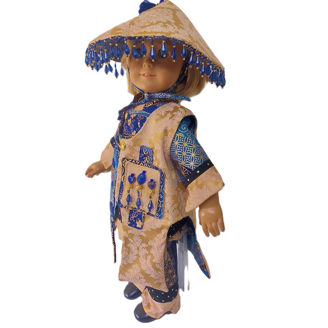 Asian Ensemble Includes Vest, Tunic, Pants and Hat Fits American Girl ...