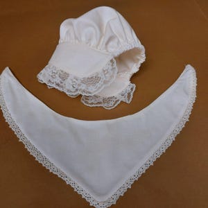 1700s Colonial Dress With Fichu and Mop Cap. Fits American Girl Dolls ...