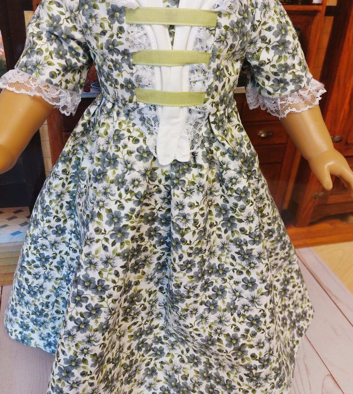 Colonial Day Dress With Apron Shawl and Mop Cap Fits - Etsy