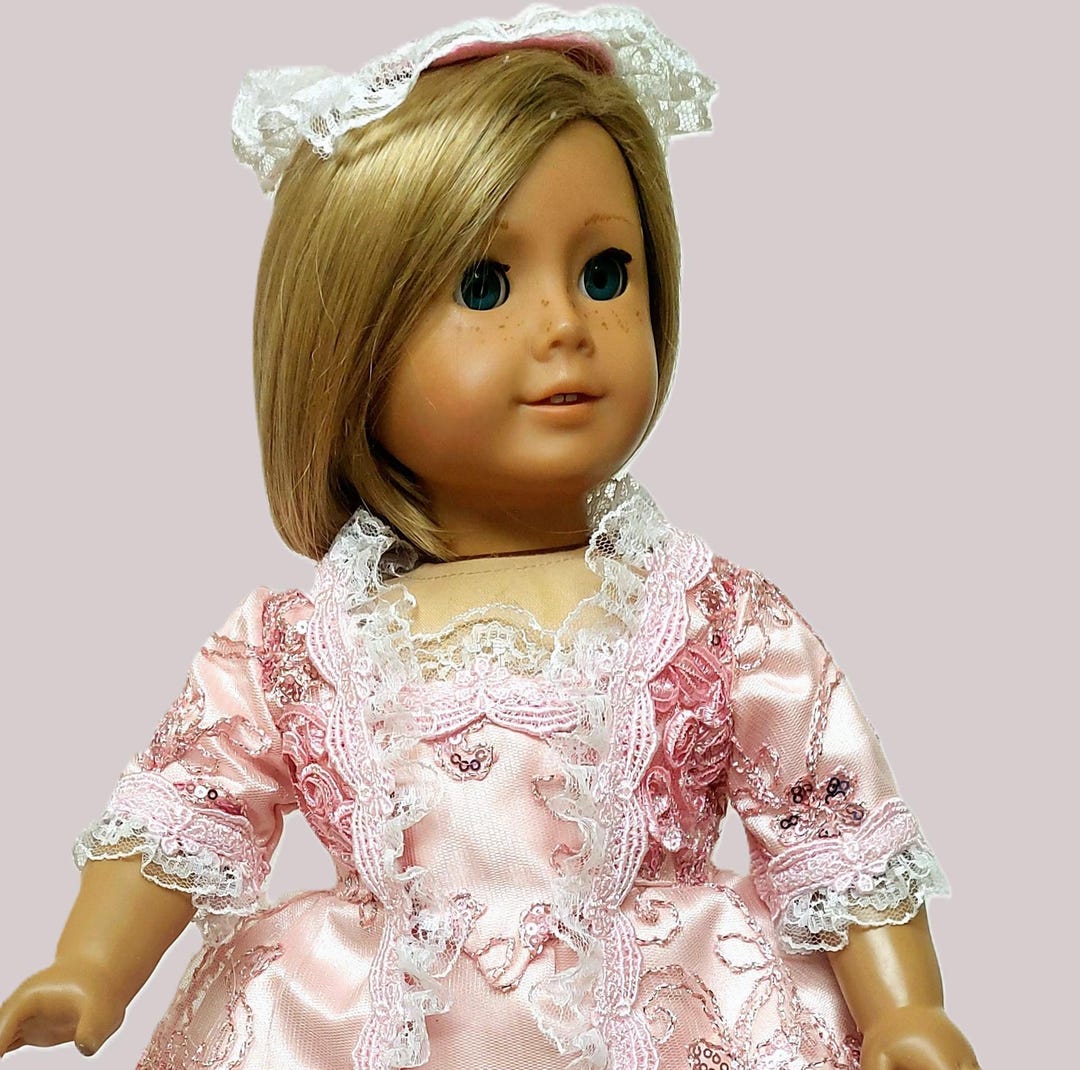 Colonial Evening Gown With Pinner Cap, Shift, Corset, and Panniers ...