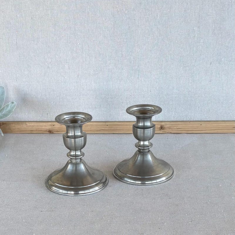 Vintage Pair Candlesticks - Etsy