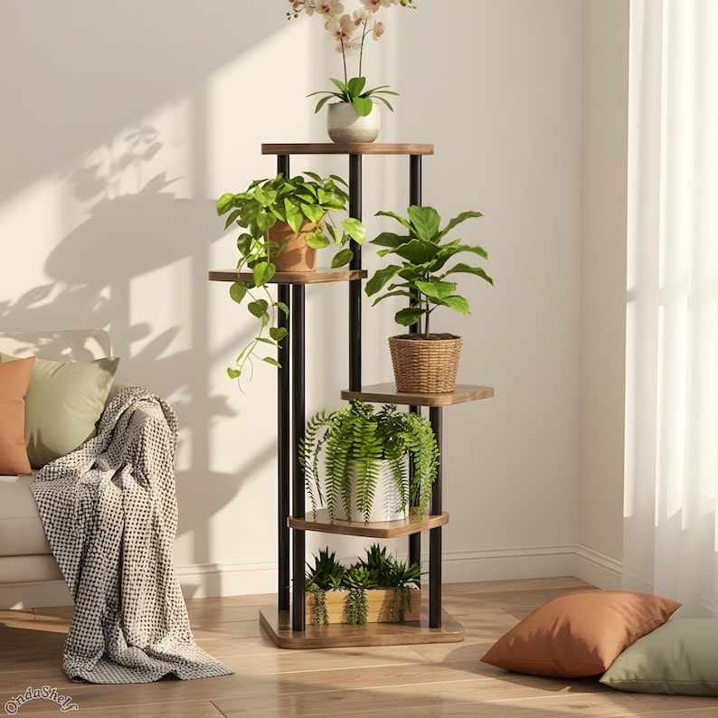Multi Tier Plant Stand - Indoor Flower Pot Display Shelf - Etsy UK