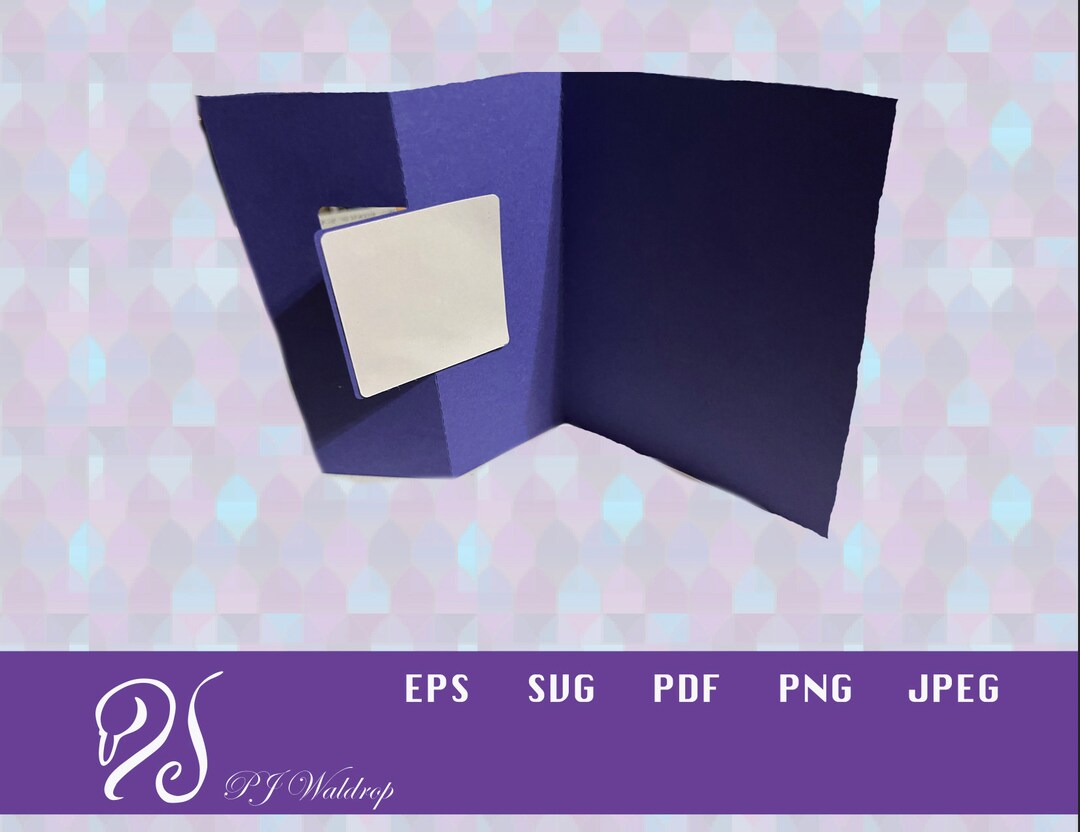 Flip Card Blank SVG Cut File. - Etsy