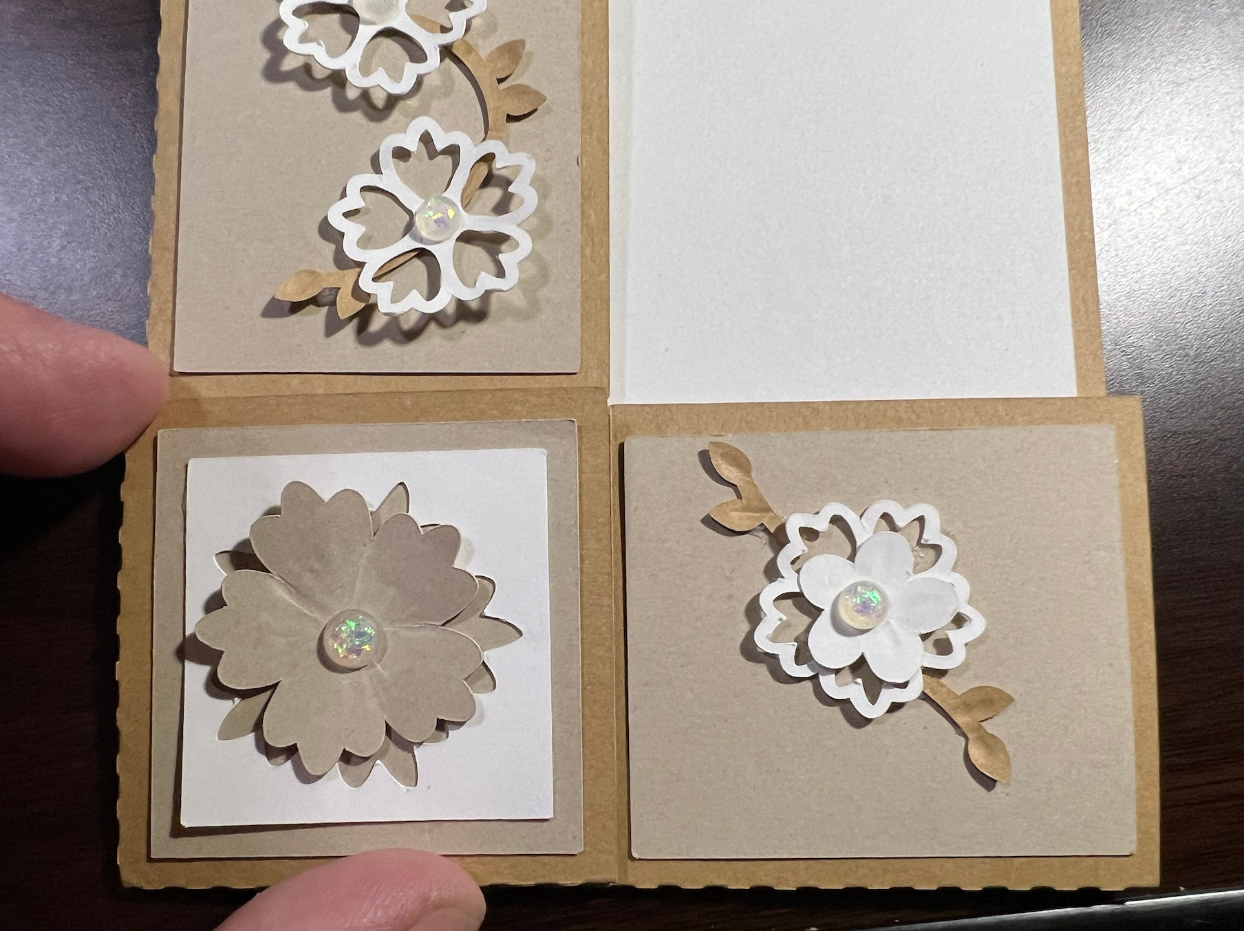Exploding Fold Card With Flowers Cut File - Etsy