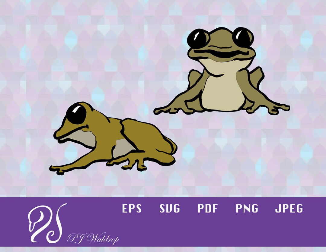 Two Cute Frogs for Die Cut or Digital Image Sublimation - Etsy