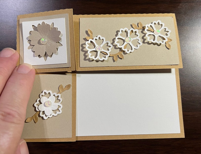 Exploding Fold Card With Flowers Cut File - Etsy