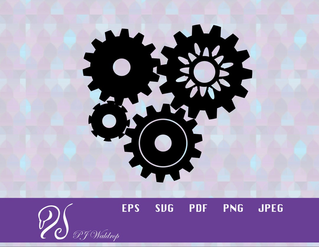 Steampunk Gears, SVG Cut Bundle - Etsy