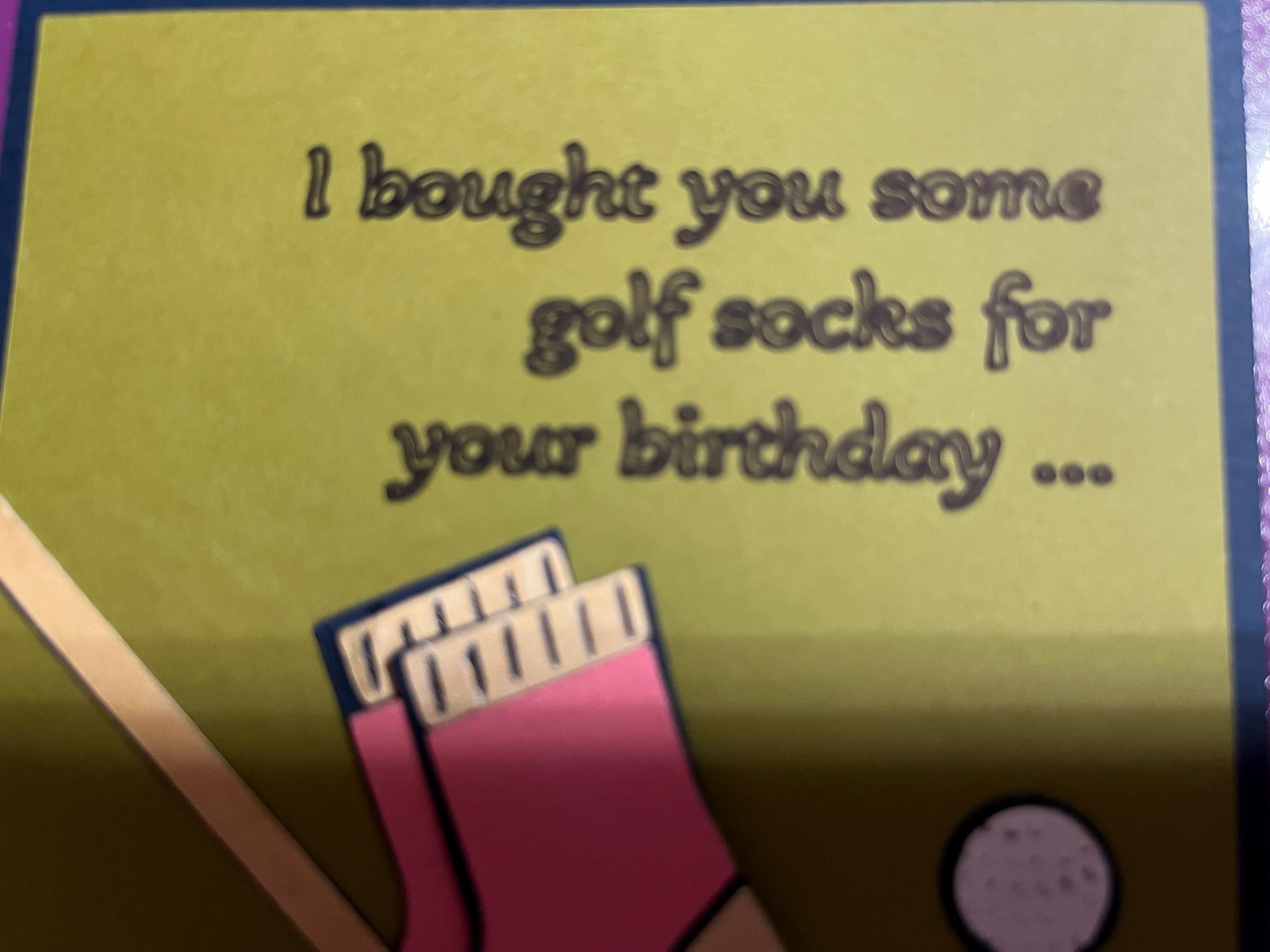 Golf Card, Layered Die Cut, SVG Digital Card File - Etsy