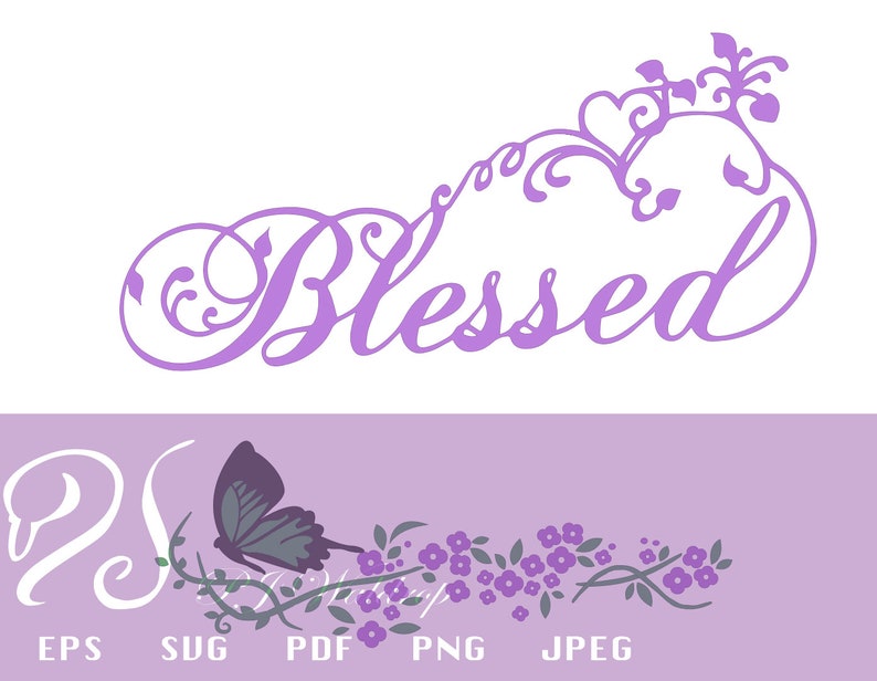 Blessed Butterfly, Svg and Sublimation File - Etsy