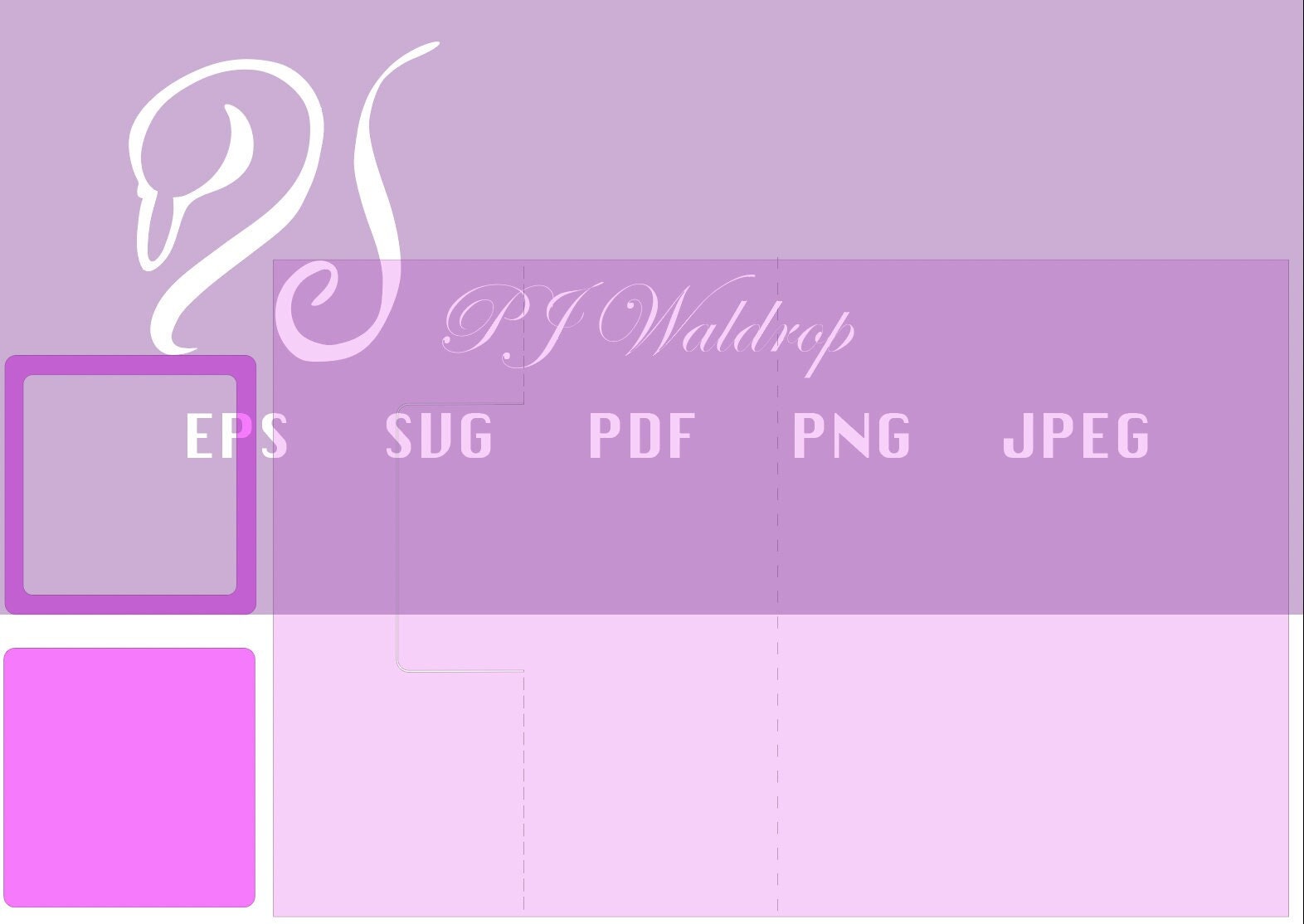 Flip Card Blank SVG Cut File. - Etsy