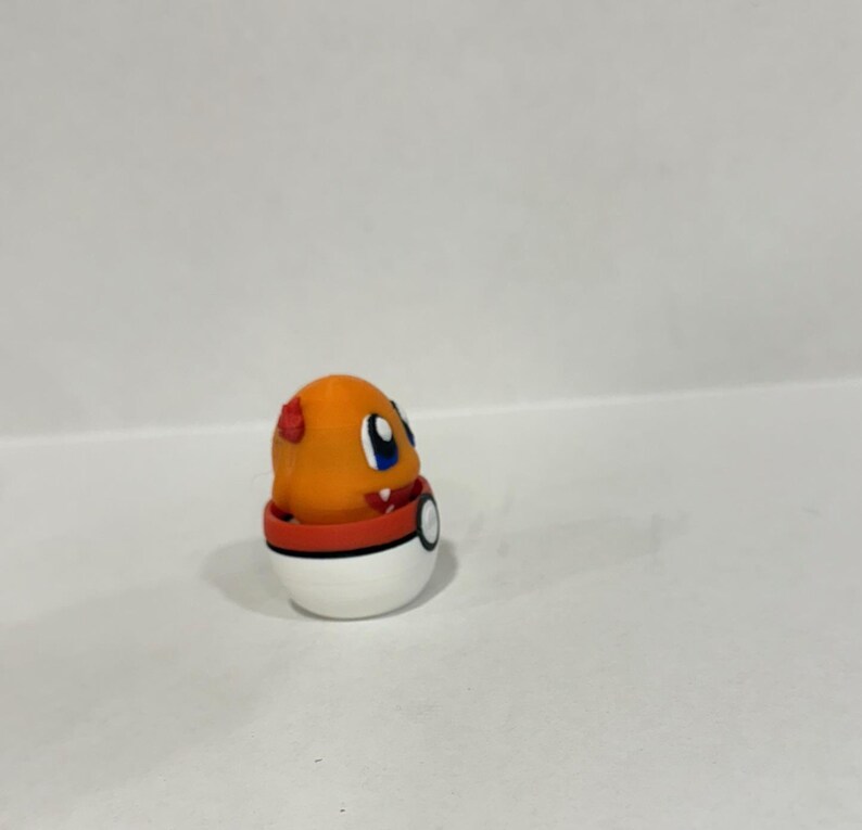3D Printed Charmander in a Poke-ball Fidget Clicker - Etsy