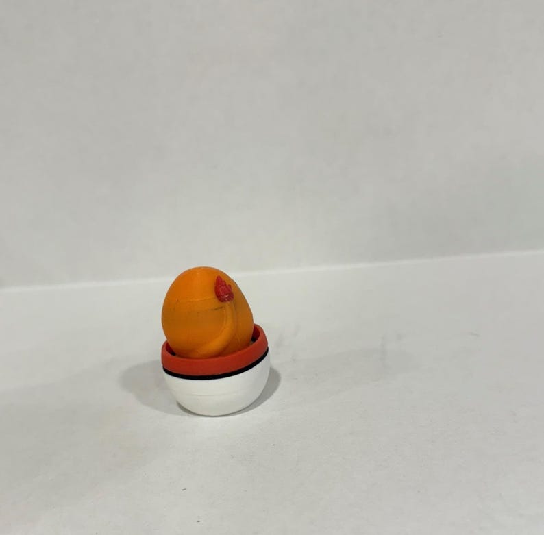 3D Printed Charmander in a Poke-ball Fidget Clicker - Etsy