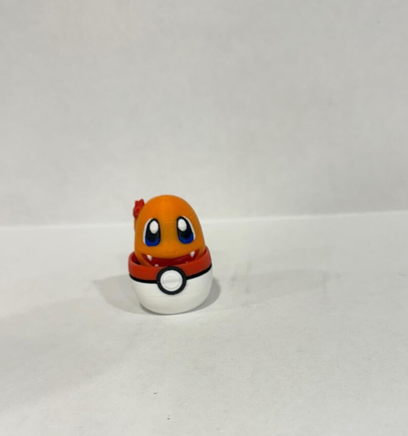3D Printed Charmander in a Poke-ball Fidget Clicker - Etsy