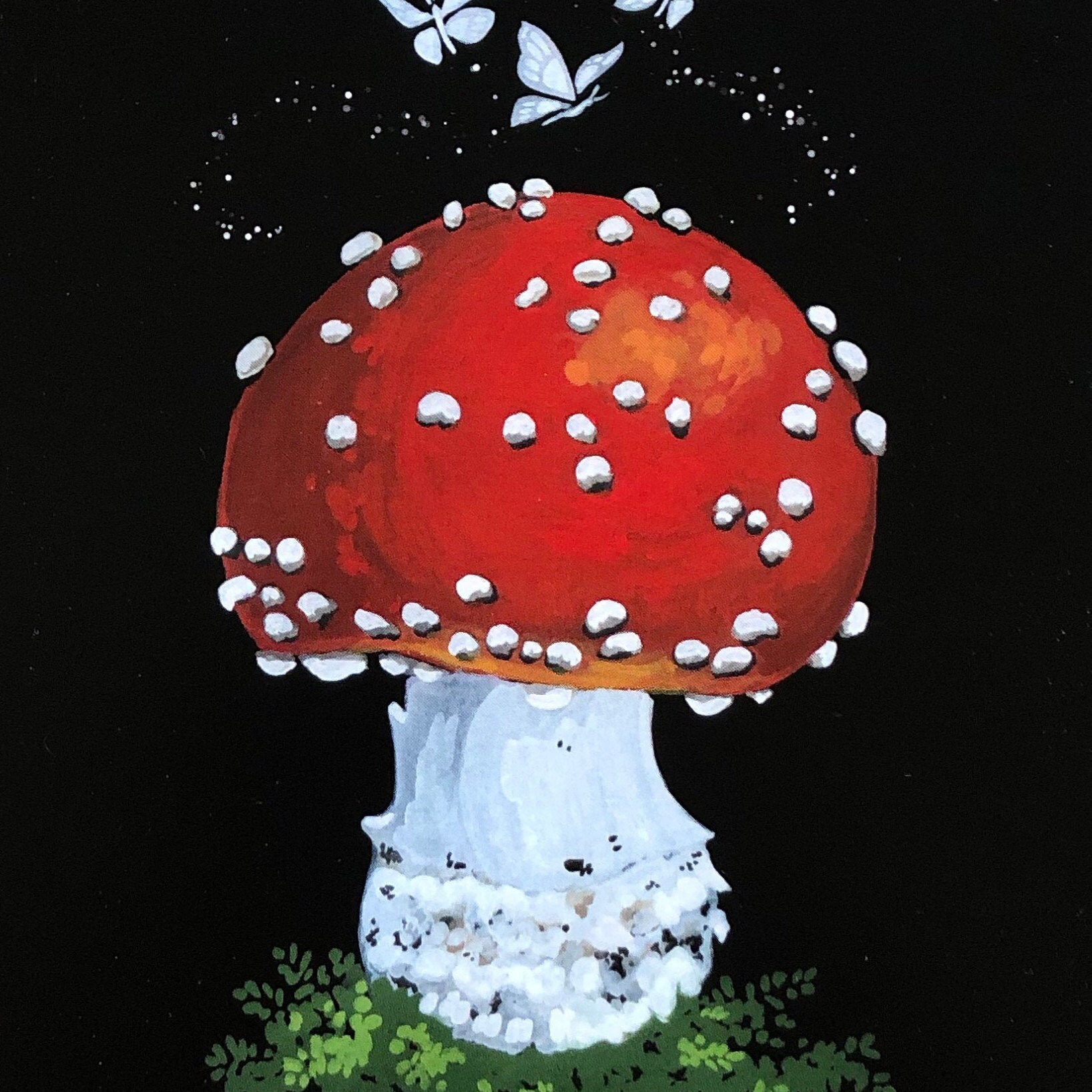 Magic Mushroom Print | Etsy