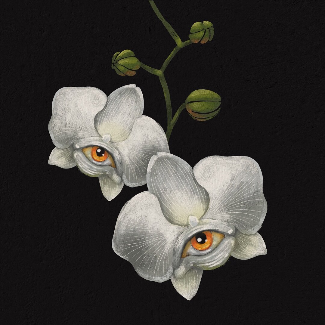 Botanical Beast Orchid - Print - Etsy